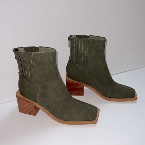 ShuShop | Shoes | Shu Shop Ysla Boots Olive | Poshmark